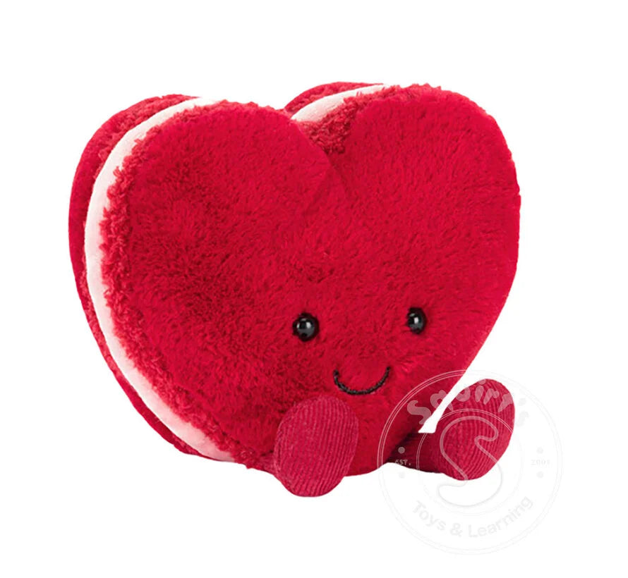 Arlette Heart Macaron Red – Silk Degrees